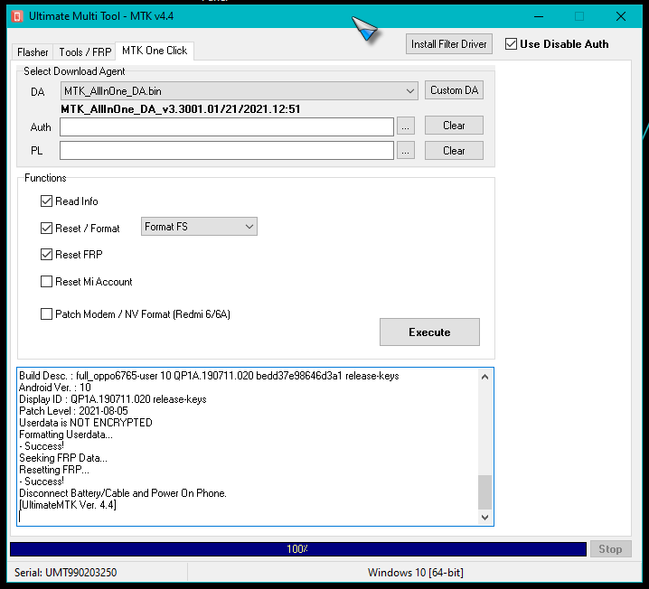 Oppo A54 Reset Password/FRP Done By King UMT - GSM-Forum